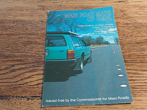 Department Of Main Roads NSW 1981 Vintage Road Classification paper ...