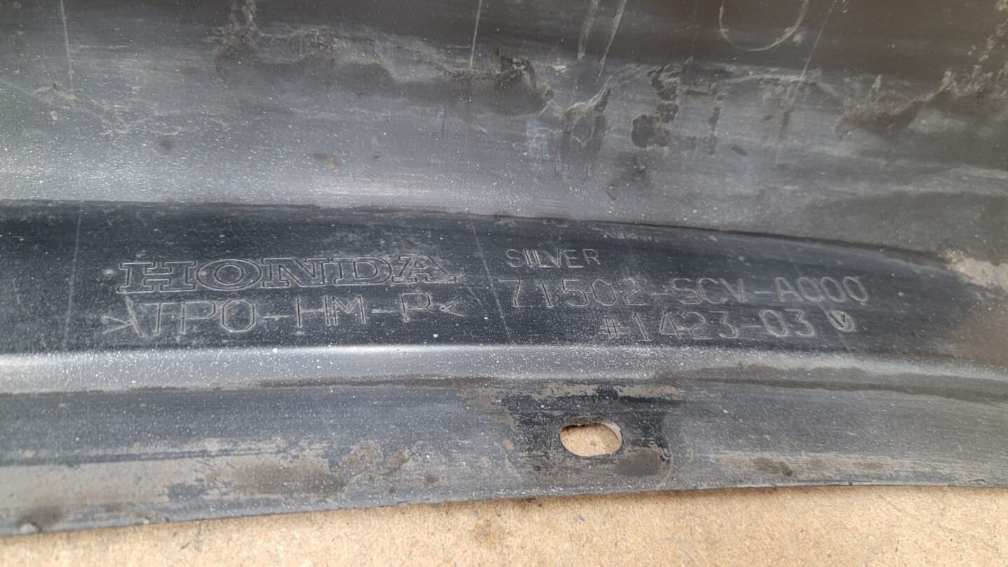 2003 - 2008 Honda Element Rear Bumper Center Cover 71502-SCV-A00ZA OEM ...