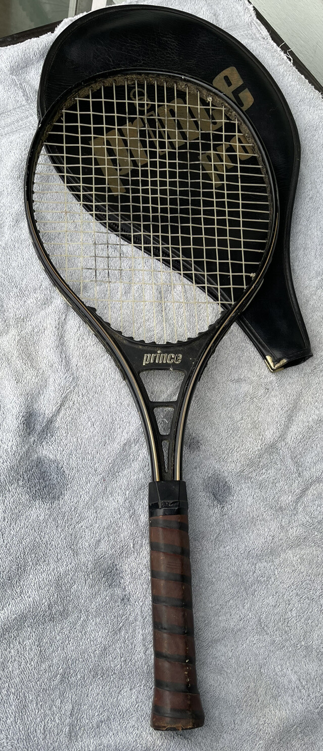 Vintage Prince Pro Series 110 Tennis Racket With Cover 4 5/8 Grip for ...