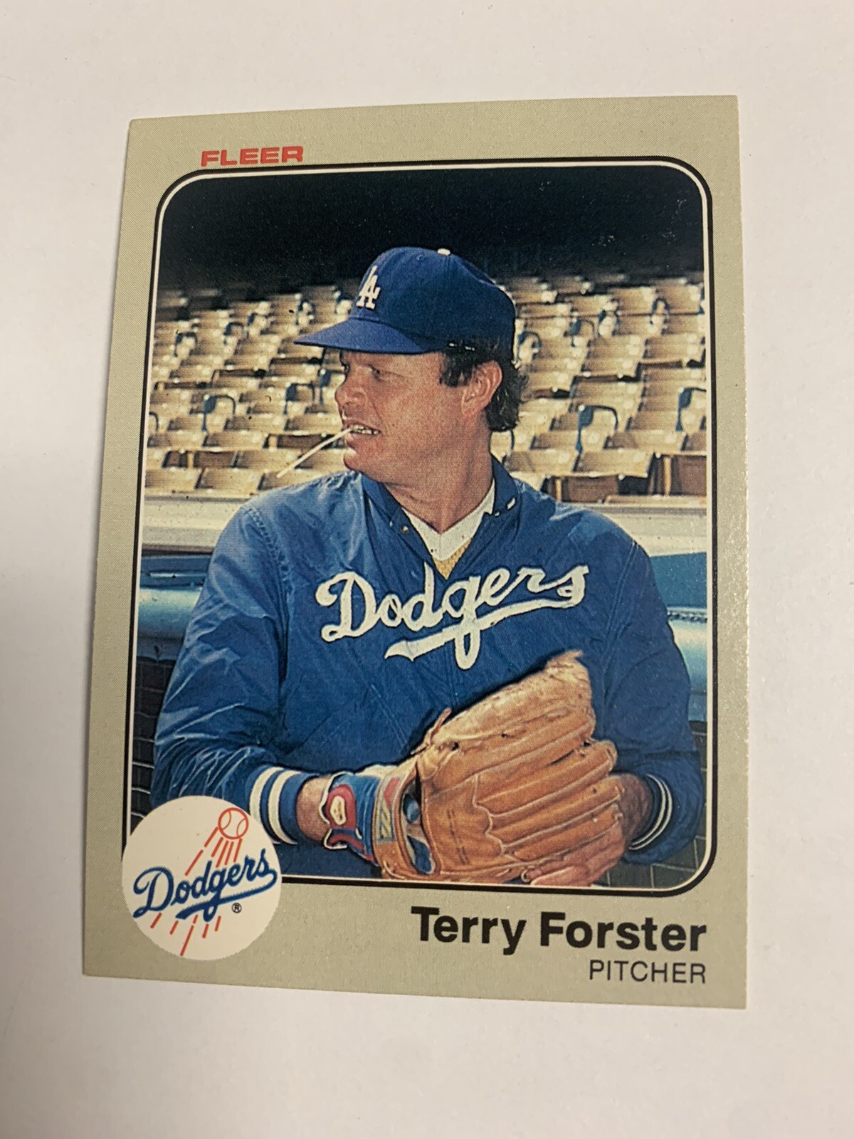 1983 Fleer Terry Forster Los Angeles Dodgers | eBay