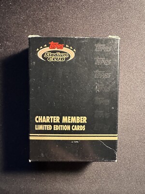 1991 Stadium Club Charter Member Members Only Limited Edition 50 Card ...