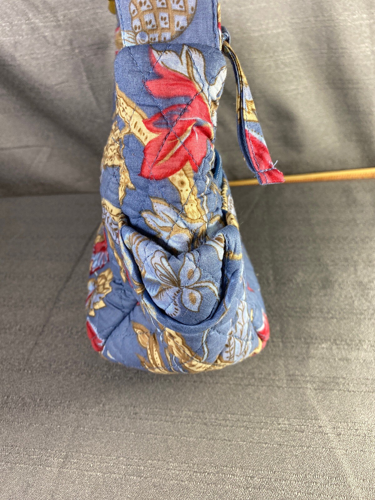 Appleseed Blue Floral Cloth Purse 10.5 x 7.5 x 5 w 9-18in adj hang | eBay