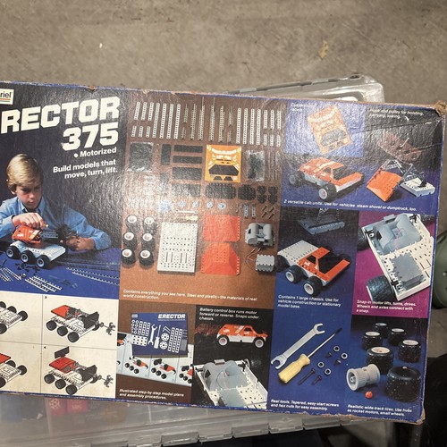 Vintage Gabriel Erector 375 Motorized Construction set System all ...