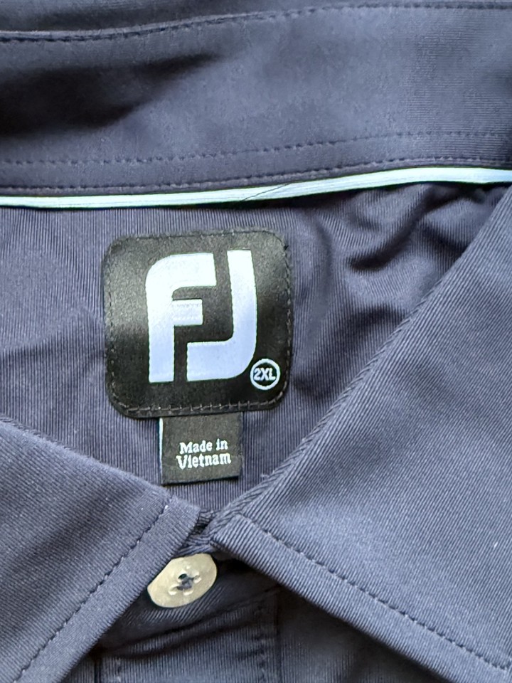 NWT MEN'S FOOTJOY POLO, SIZE: 2XL, COLOR: NAVY (M8.7) | eBay