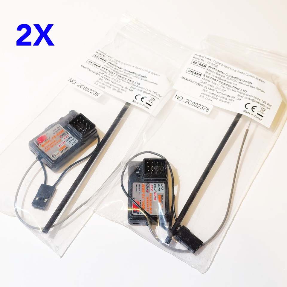 Flysky FS-GR3E Receiver 2.4G 3CH AFHDS foe FS-GT2 FS-GT3B Transmitter ...