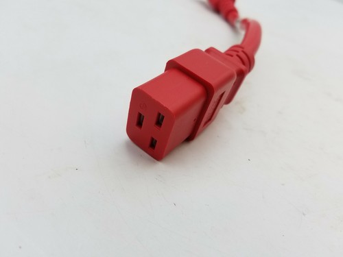 Yung Li YC-18 YP-33 AC Power Cord E152635 1ft 12in 20A 250V 12AWG Red ...