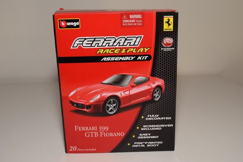 V 1:43 BBURAGO BURAGO ASSEMBLY KIT RACING&PLAY FERRARI 599 GTB FIORANO ...