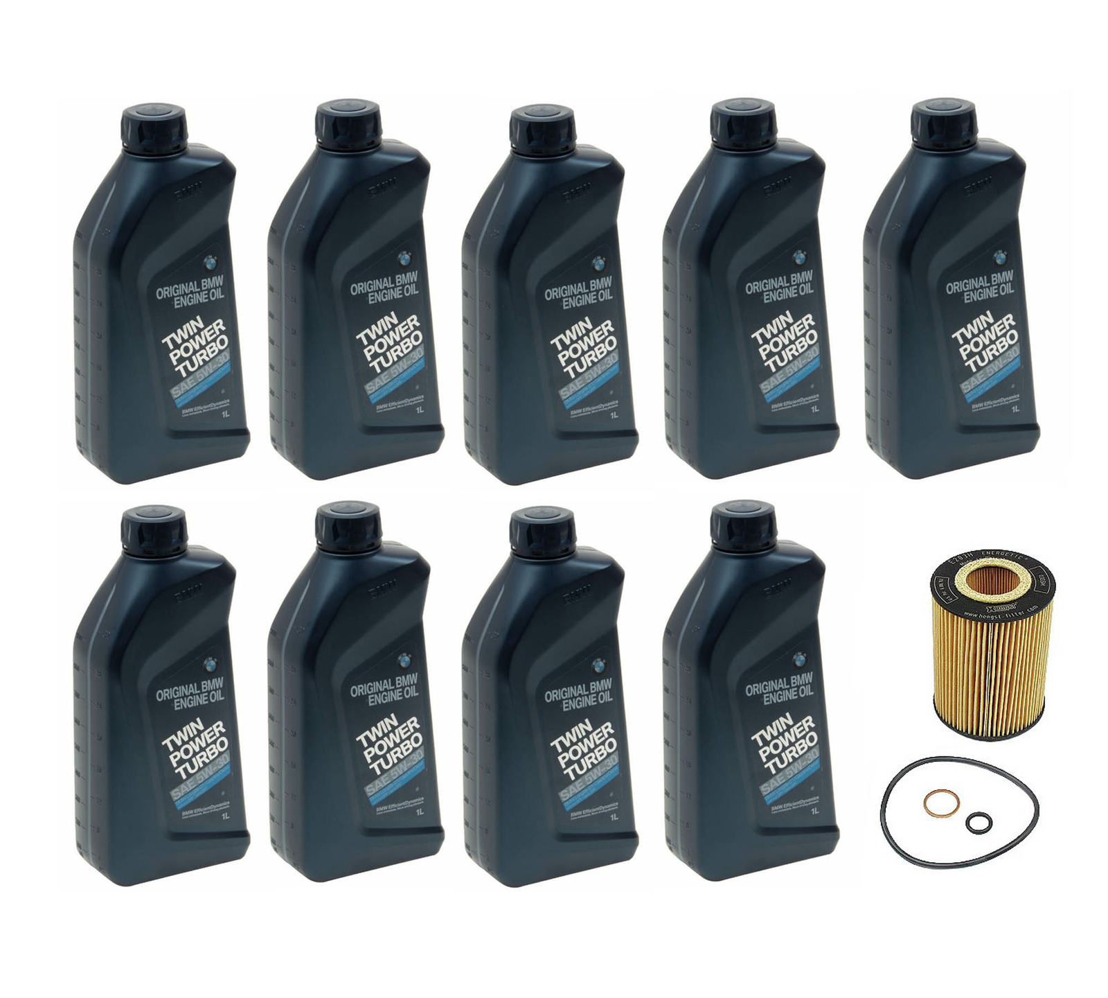 🔥OEM Hengst Engine Oil Filter and 9 Quarts Genuine Motor Oil for BMW ...