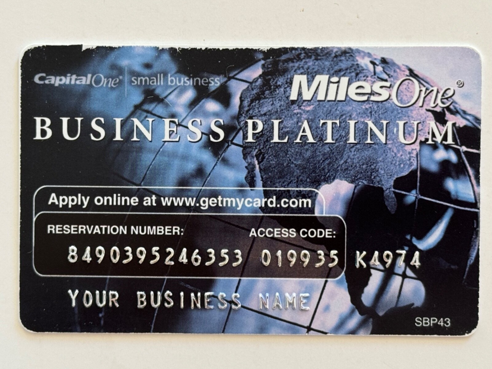Capital One Miles One FAKE Credit Card ️Your Business Name ️Version 1 ...