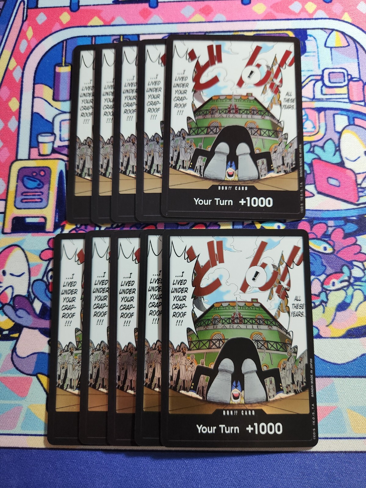 One Piece TCG: Set of x10 DON!! cards from OP03 Pillars of Strength ...