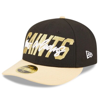 New Orleans Saints Hat New Era 59Fifty Low Profile Cap Black Gold ...
