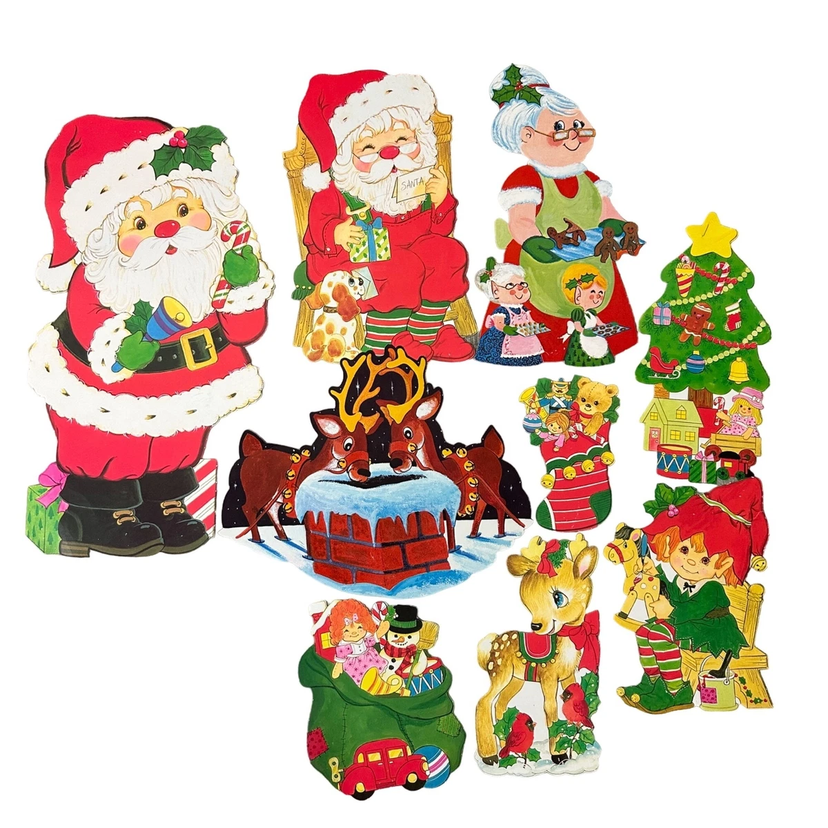 Vintage Santa Silhouette