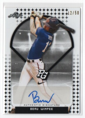 2018 Leaf Perfect Game National Showcase Base Autos Black /50 Beau ...