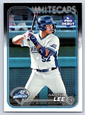 HAO-YU LEE WHITE CAPS 2024 TOPPS PRO DEBUT #PD-189 | eBay