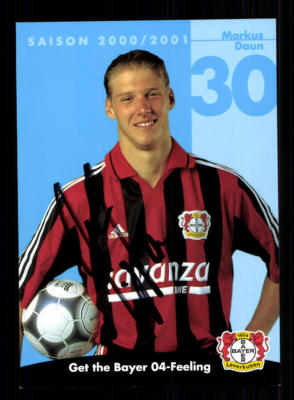 Markus Daun Autogrammkarte Bayer Leverkusen 2000-01 Original Signiert+A ...