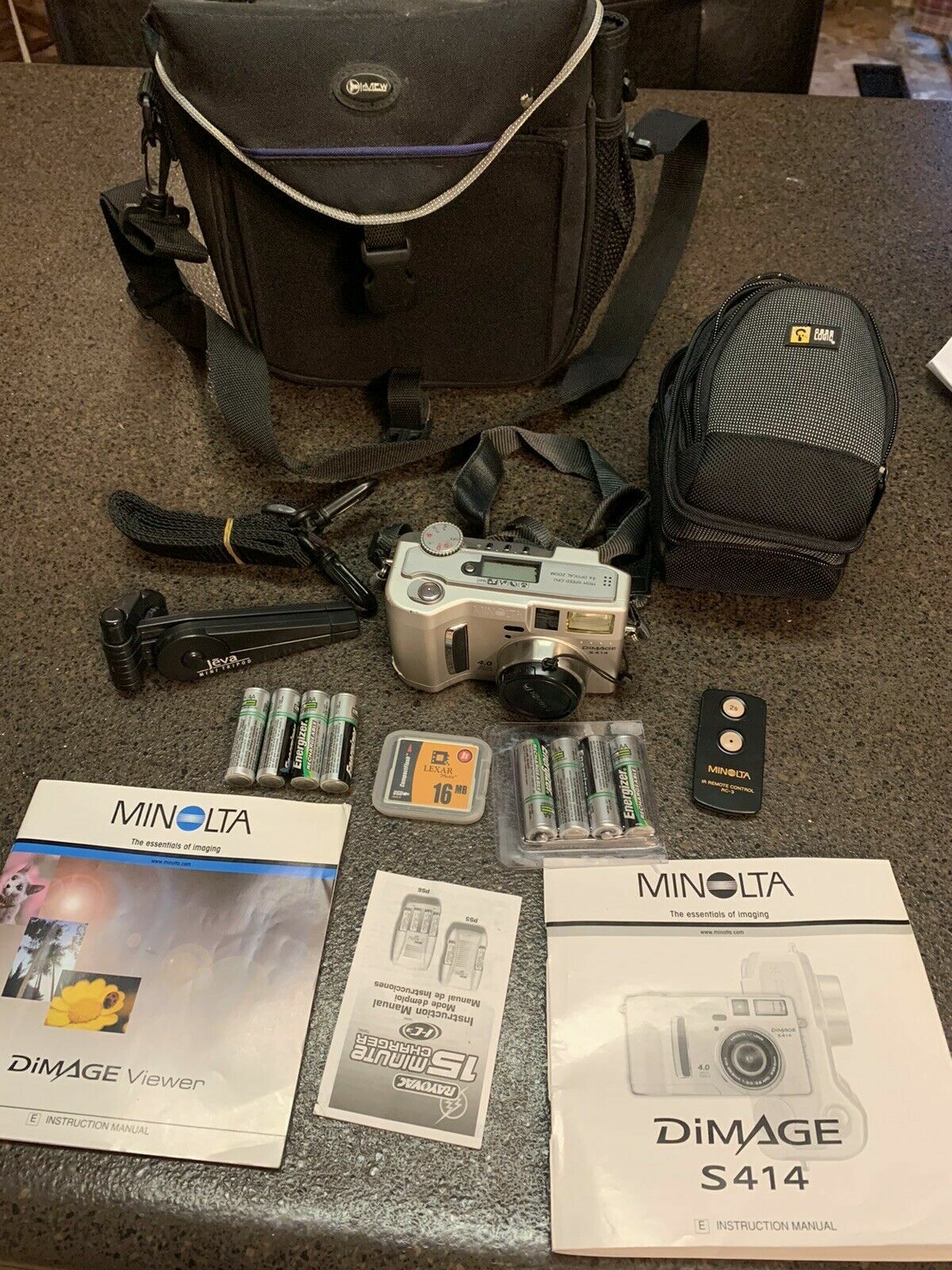 Minolta Dimage S414 4MP 4x Zoom Camera W/ Accessories | eBay