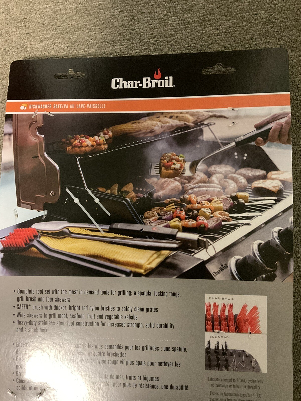 Char-Broil 7 Piece Starter Set - Barbecue Grill Cooking Utensils Tongs ...