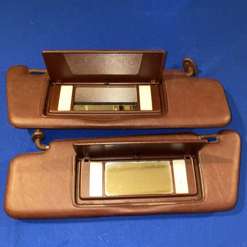 1984 1993 Mercedes W201 W124 Maroon Burgundy Sun Visors Right Left 190E ...