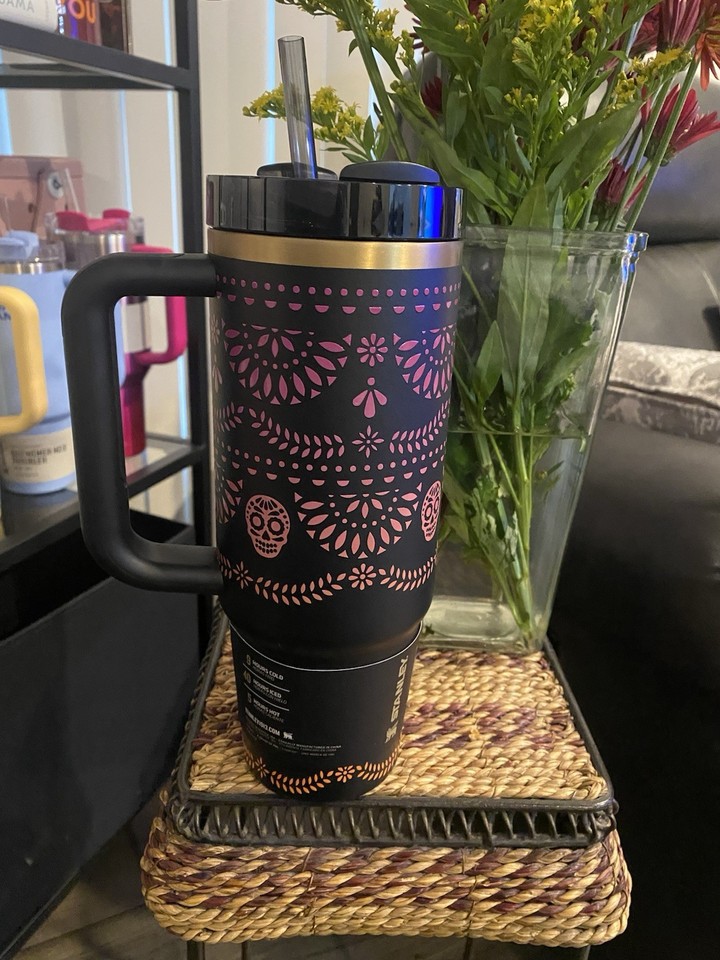 Stanley Black Midnight Catrina Dia De Los Muertos 30oz Flowstate Tumbler 41604486852| eBay