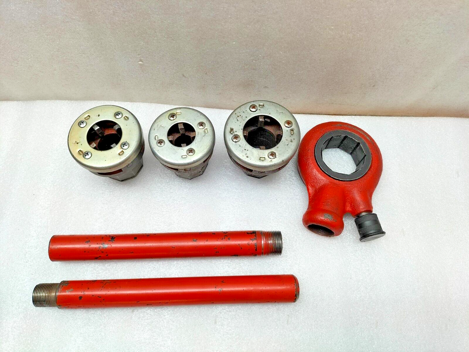 LIGHT PIPE HINGE PLATE Q-2 PIPE THREADING DIE SET RATCHET WITH CHASERS ...