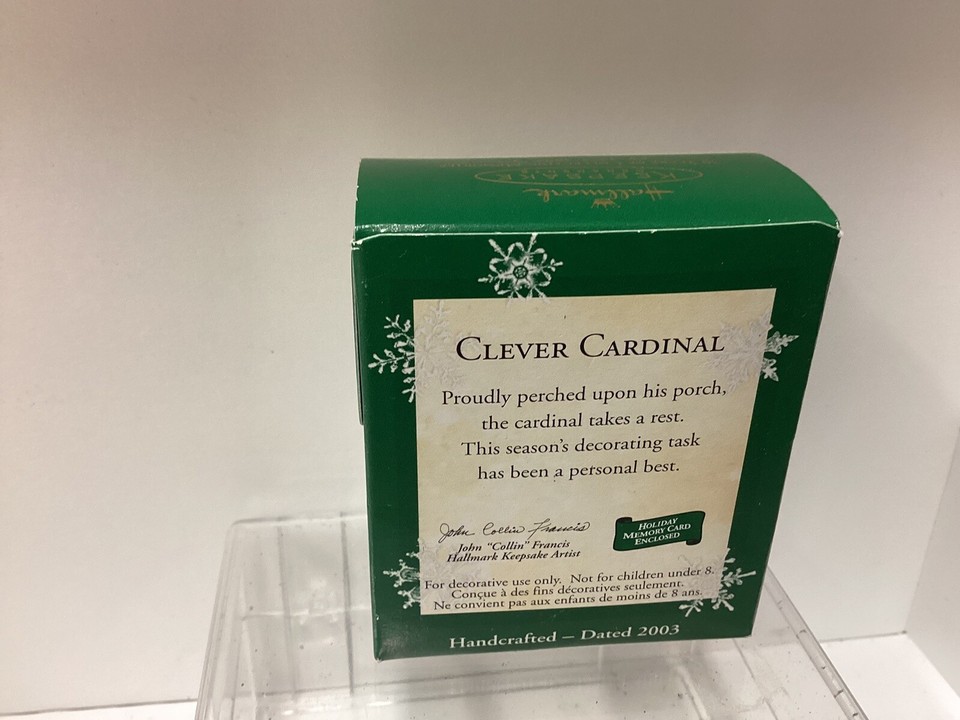 Hallmark Clever Cardinal Miniature Keepsake Ornament | eBay