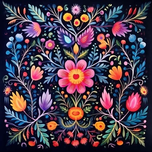 40x Mexican Folk Art Tile Peel and Stick Vinyl Sticker Stairs Bathroom ...