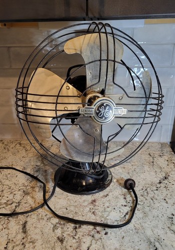 General Electric Oscillating 12 inch Vortalex Art Deco 1940 Fan, 4 ...