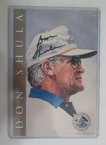 1998 NFL Hall of Fame Signature Series Auto 2225/2500 Don Shula Auto ...