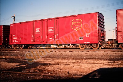 Vtg 1988 Train Slide WC 1033 Wisconsin Central Boxcar N. Fond du Lac WI ...