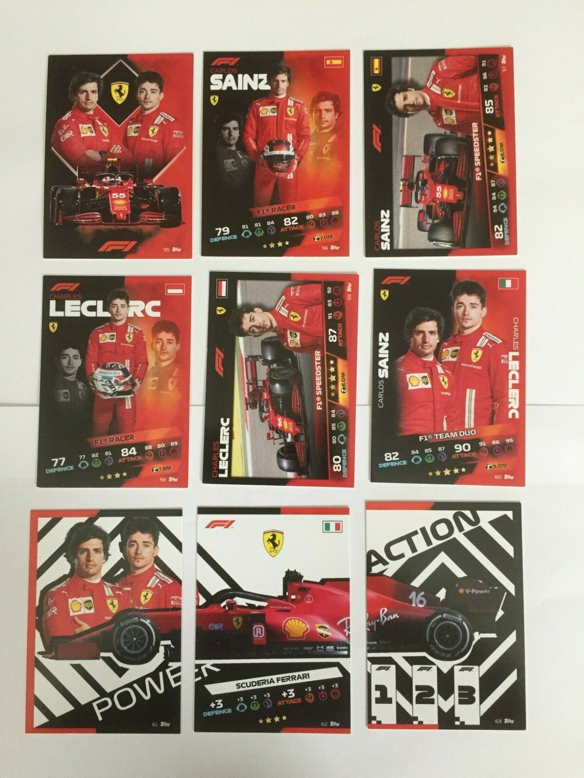 Topps Turbo Attax F1 2021 CARDS SCUDERIA 開店記念セール FERRARI TEAM