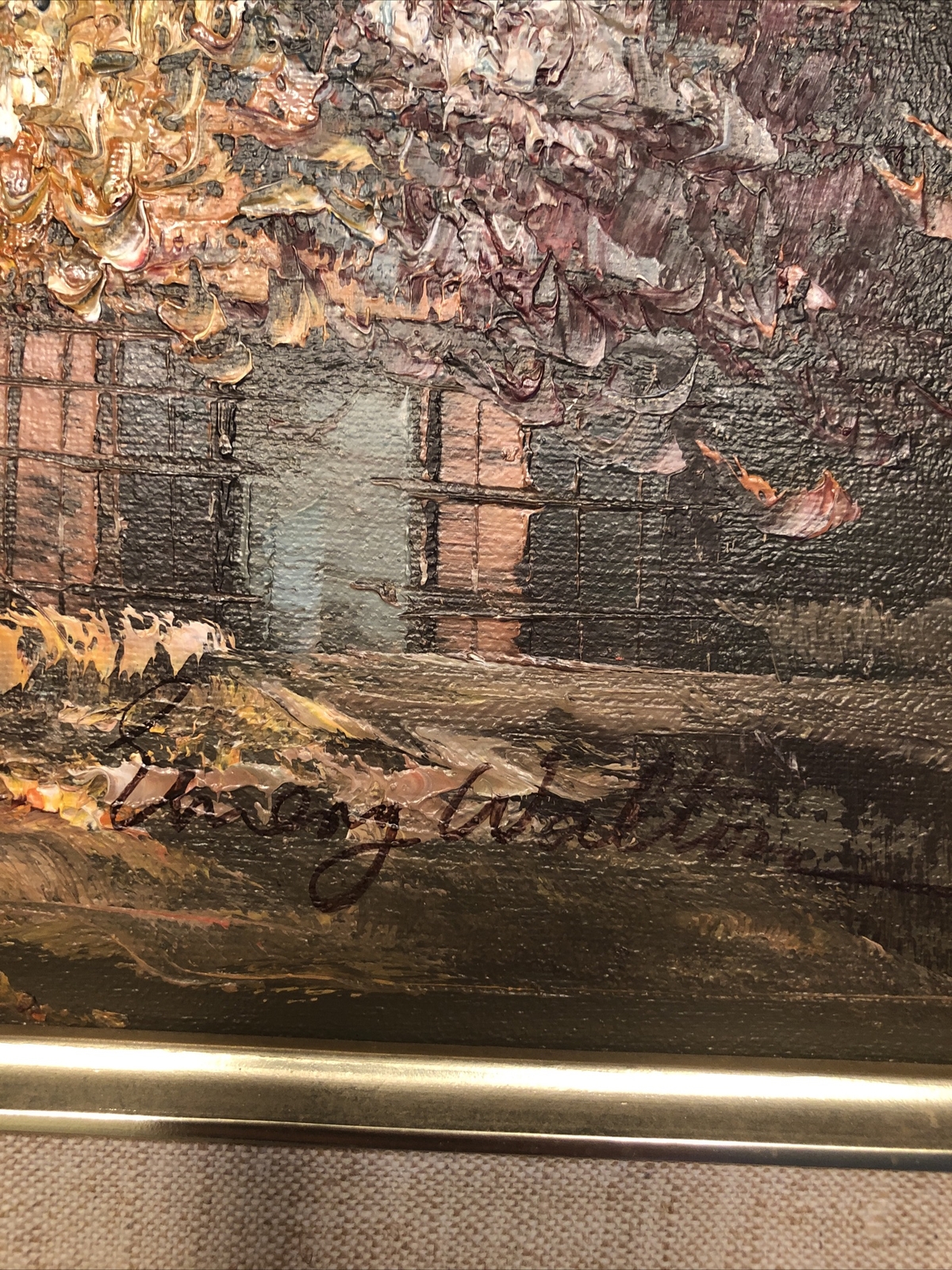 Wonderful European Village Signed Emery Walton Oil Painting | eBay