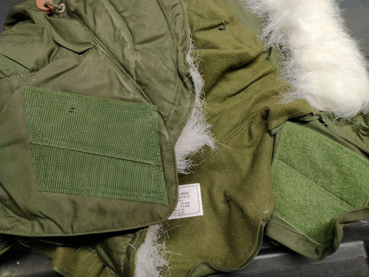 US Military Hood Extreme Cold Weather W/Synthetic Fur Ruff OG107 | eBay
