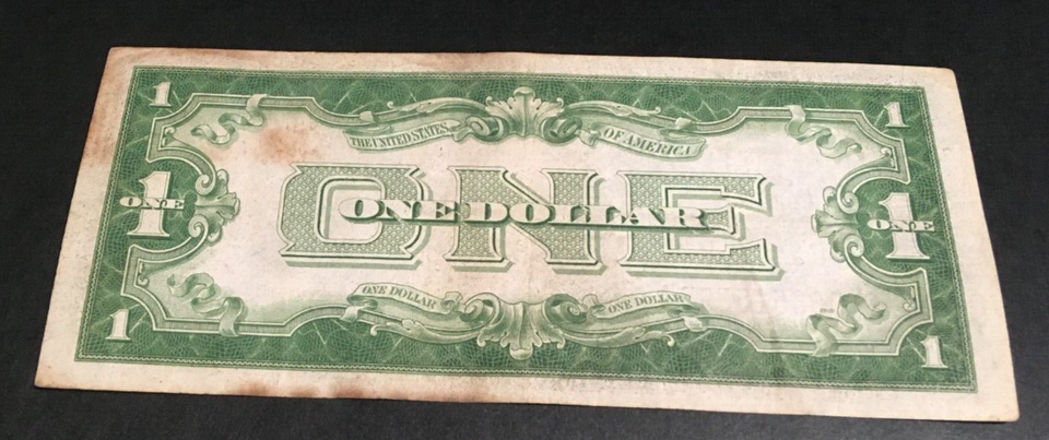 1934 $1 One Dollar Silver Certificate FUNNY BACK Currency Note Bill DA ...