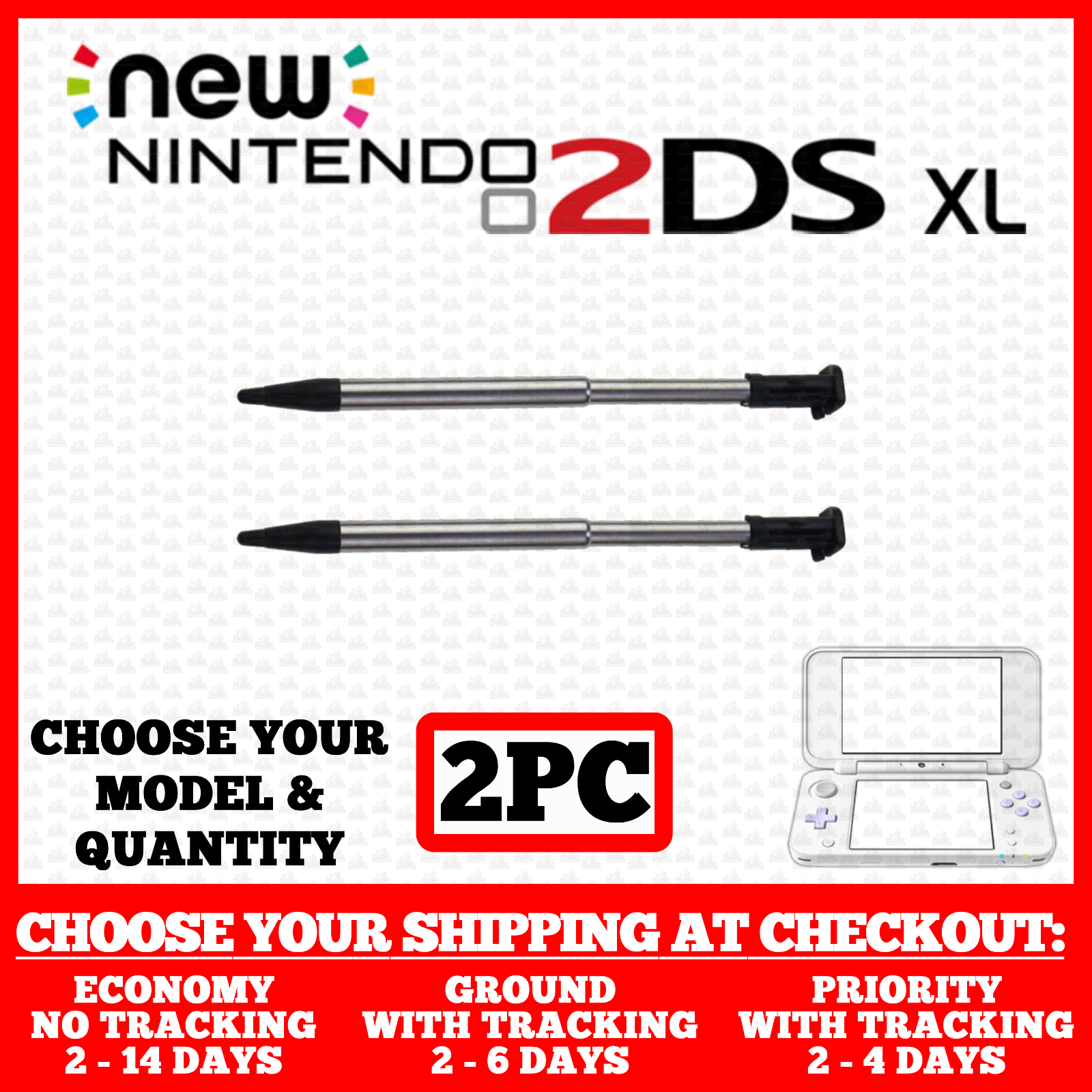 Retractable Metal Stylus For Nintendo NEW/3DS/2DS/DSi/XL/LL/DS Lite ...