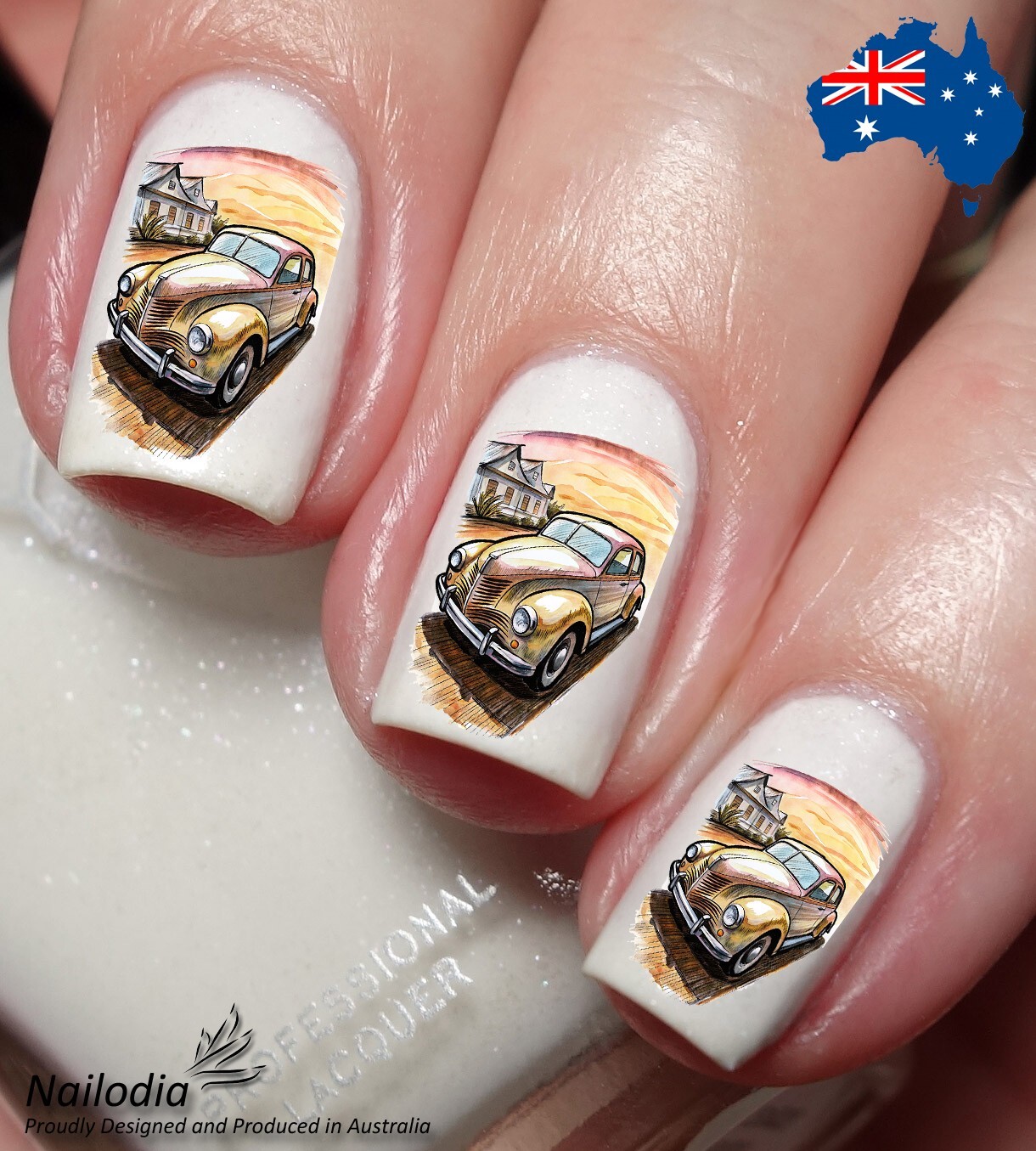 Vintage Antique Car Nail Art Decal Sticker Water Transfer Slider | eBay ...