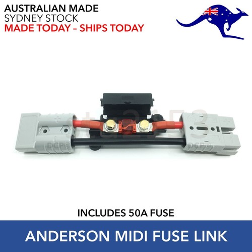 50A Anderson to 50A Anderson 8AWG with 50A Midi Fuse | eBay