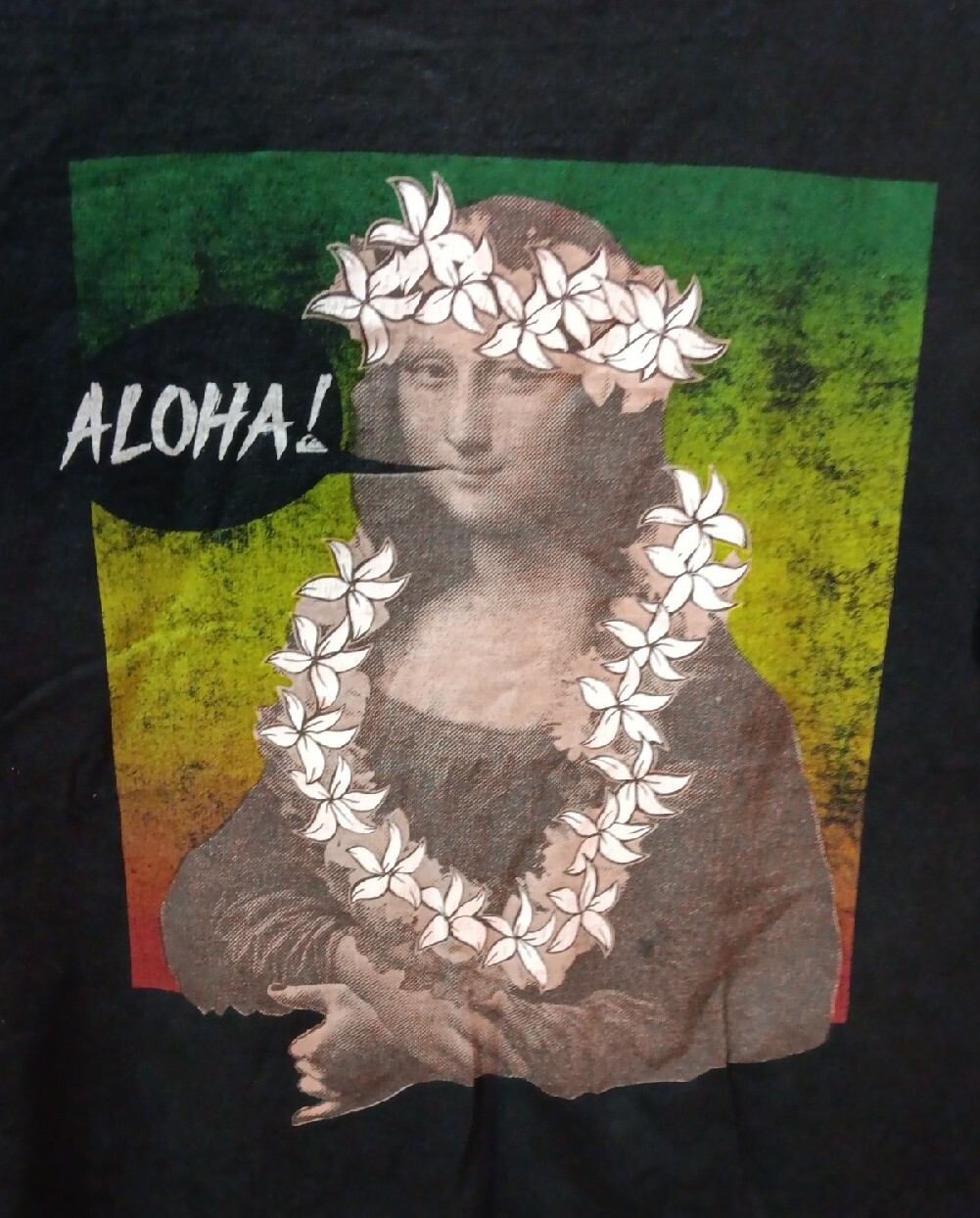 Quicksilver Vintage Aloha Hawaii Mona Lisa Black T shirt | eBay