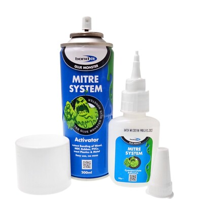 Super Glue Activator Spray Kit Mitre Bond Rapid Strong Adhesive Joint ...