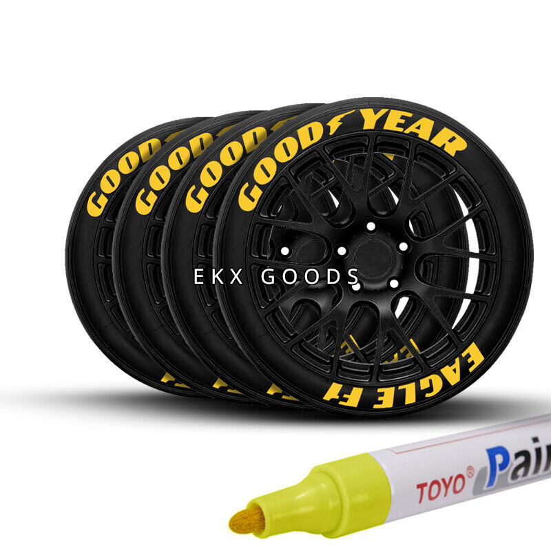 Tire Ink Permanent Marker Tyre Lettering Paint Pen USA Seller TOYO 4 ...