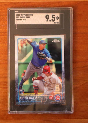 2015 Topps Chrome Javier Baez Rookie Card #89 Refractor SGC 9.5 Mint+ ...