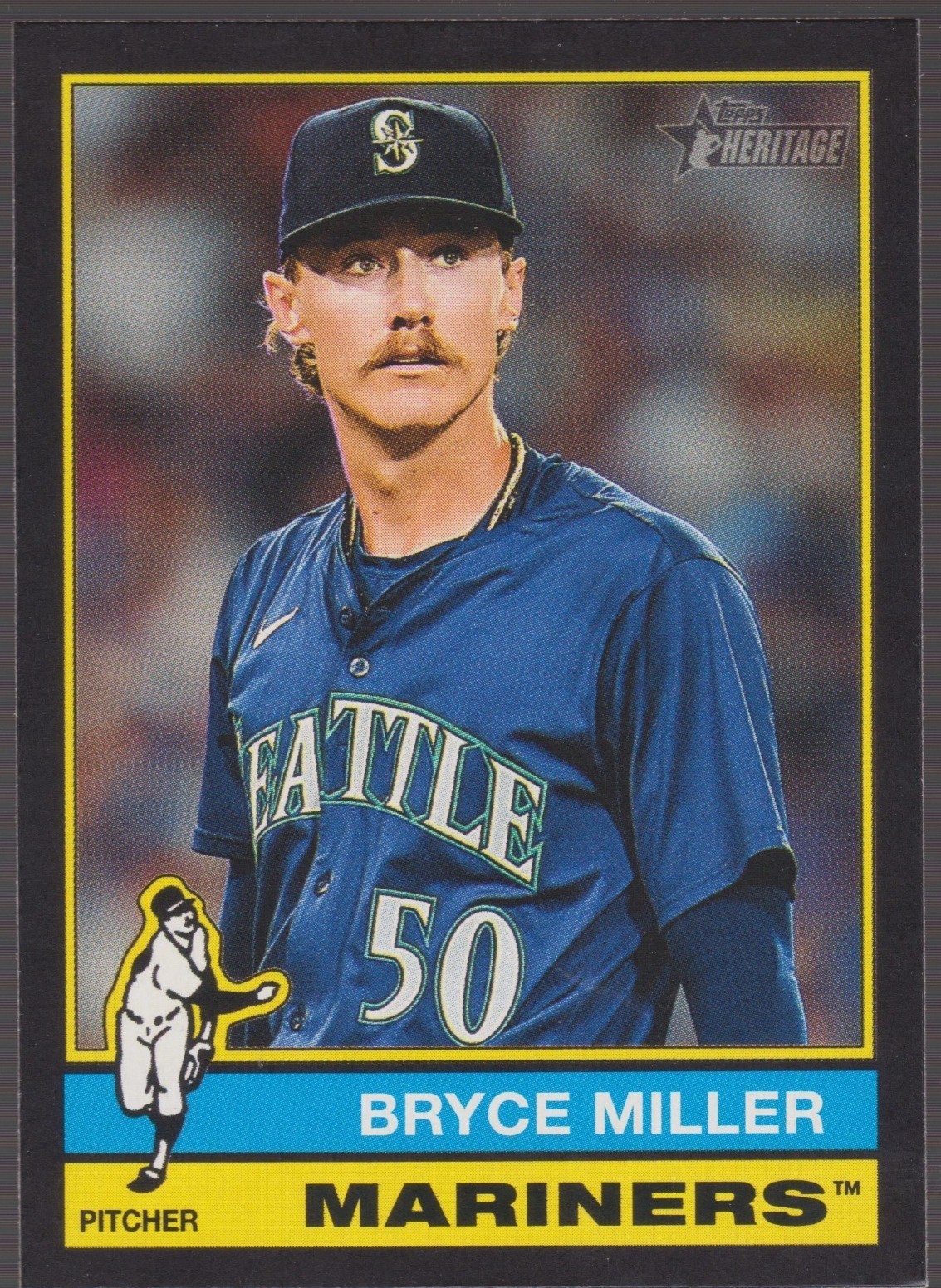 2025 Topps Heritage - Bryce Miller #107 Black Border for sale online | eBay