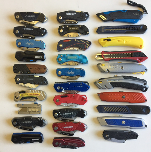 Lot of 30 Box Cutters Uline, Husky and others utility knives "30-BC" | eBay