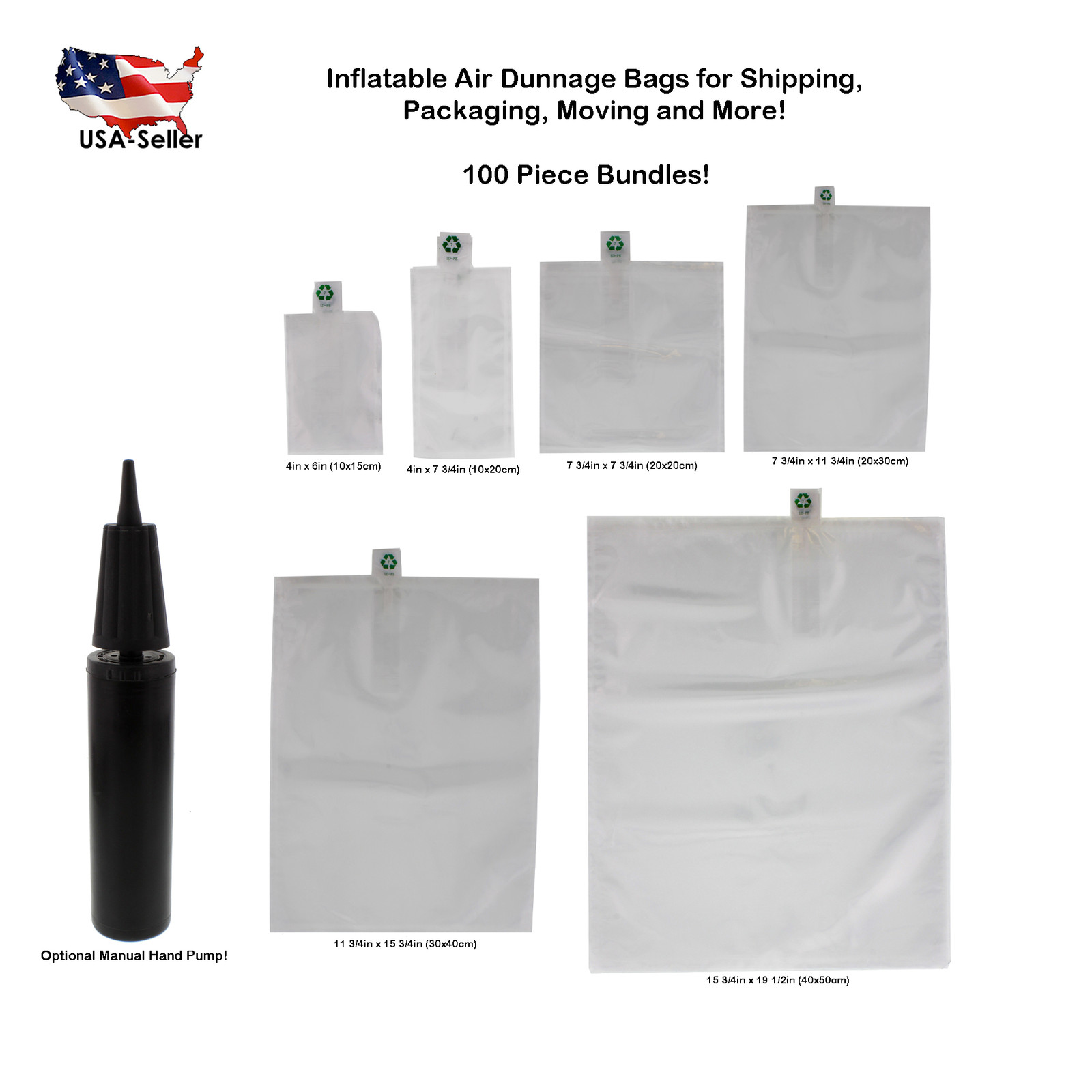 Inflatable Plastic Air Fillable Pillow Dunnage Bags for Packing ...