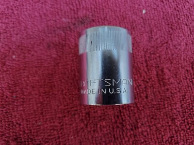Craftsman 22mm V Series 44239 Socket 1/2" Dr. 12 Pt., USA #1 | eBay