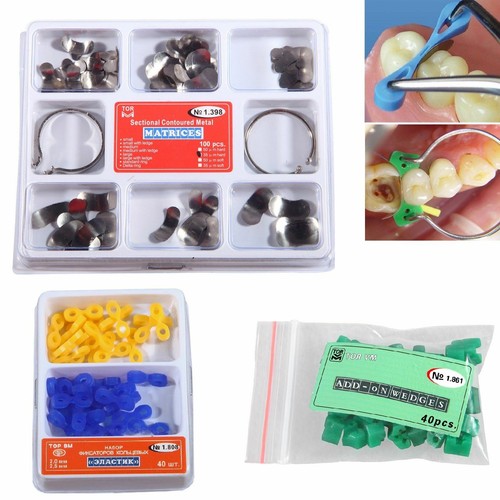 Dental TOR VM Sectional Contoured Matrice Matrix Ring & 40 Add-On ...