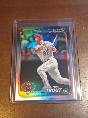 2024 Topps Series 1 Mike Trout Rainbow Foil Los Angeles Angels #27 | eBay