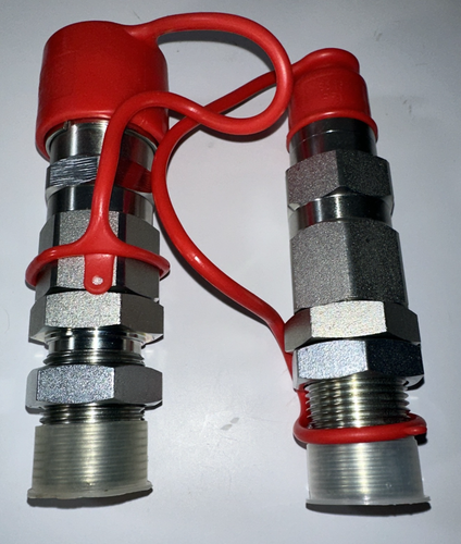 Quick Coupler Set ISO 16028 SF 1-1/2 PF 1/2 With Dust Caps | eBay