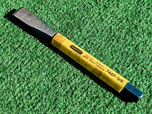 Vintage 5/8" Stanley Alloy Cold Chisel Tool No. 744P 6-7/8" Long VTG ...