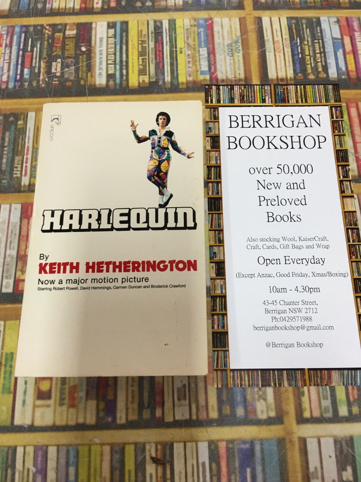 Harlequin by Keith Hetherington Unicorn 1980 Movie Tie In | eBay