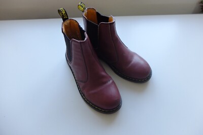 DR Martens Cherry red Chelsea boots UK Size 8 DMs DR.Martens *FLAWS | eBay